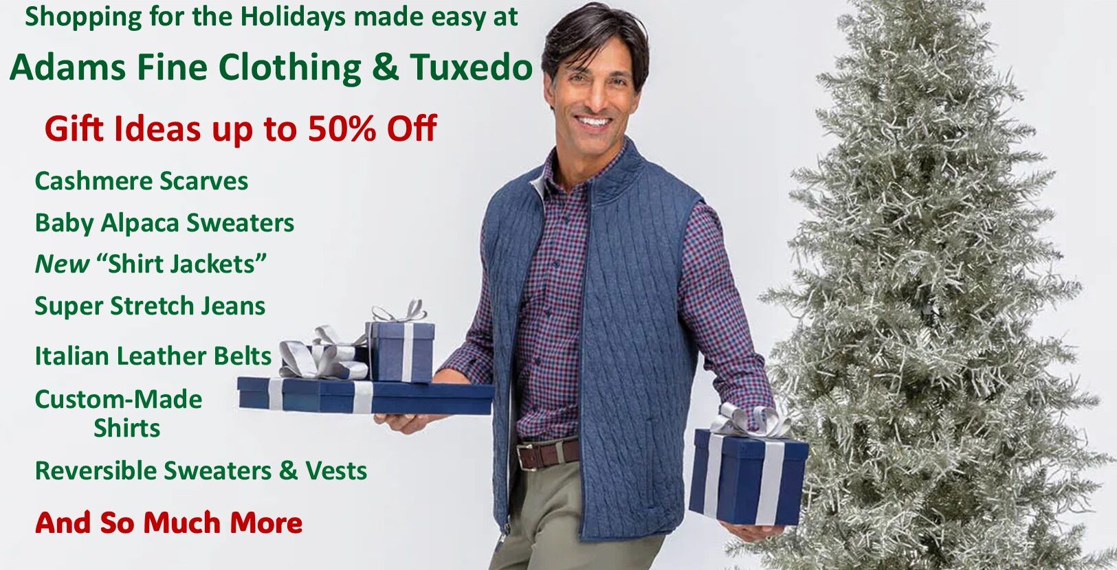 Adams Fine Clothing | Men's Clothing, Suits, Tailoring and Rental